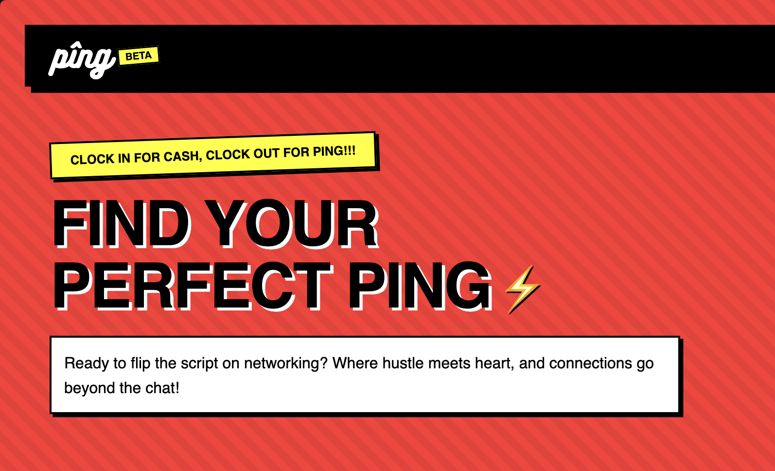 Pîng - Connect with Ambitious Professionals